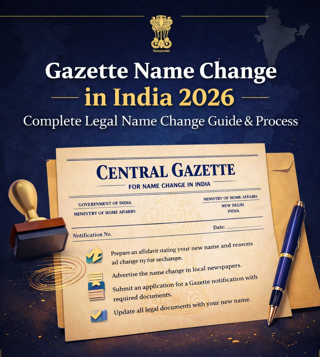 Gazette Name Change in India: Complete Legal Name Change Guide 2026