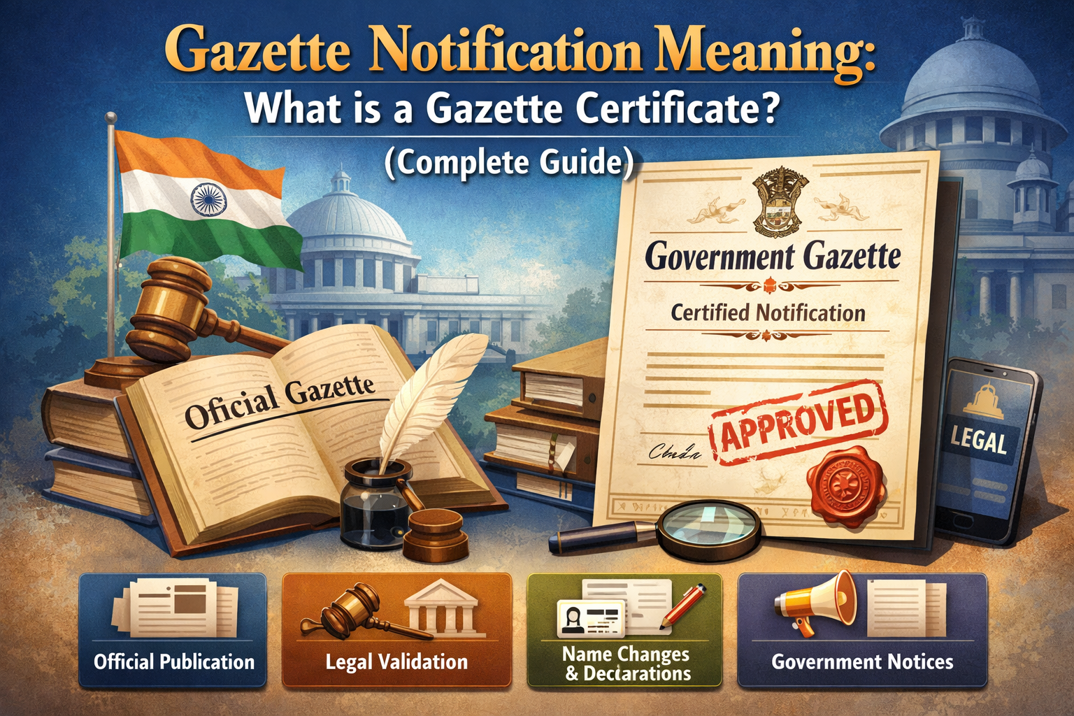 Gazette Notification Meaning: What is a Gazette Certificate