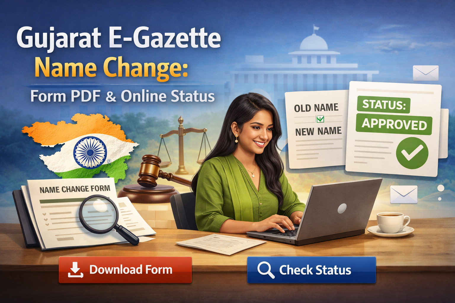 Gujarat E-Gazette Name Change: Form PDF, Online Status