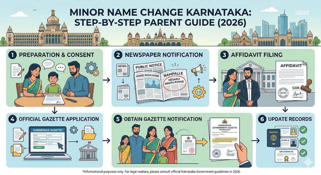 Minor Name Change Karnataka: Step-by-Step Parent Guide (2026)